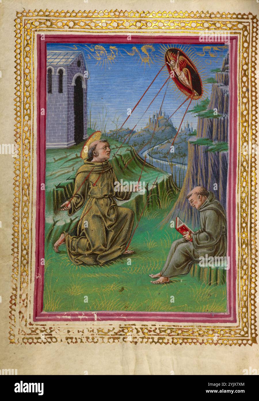 The Stigmatization of Saint Francis; Gualenghi-d'Este Hours, about 1469 ...