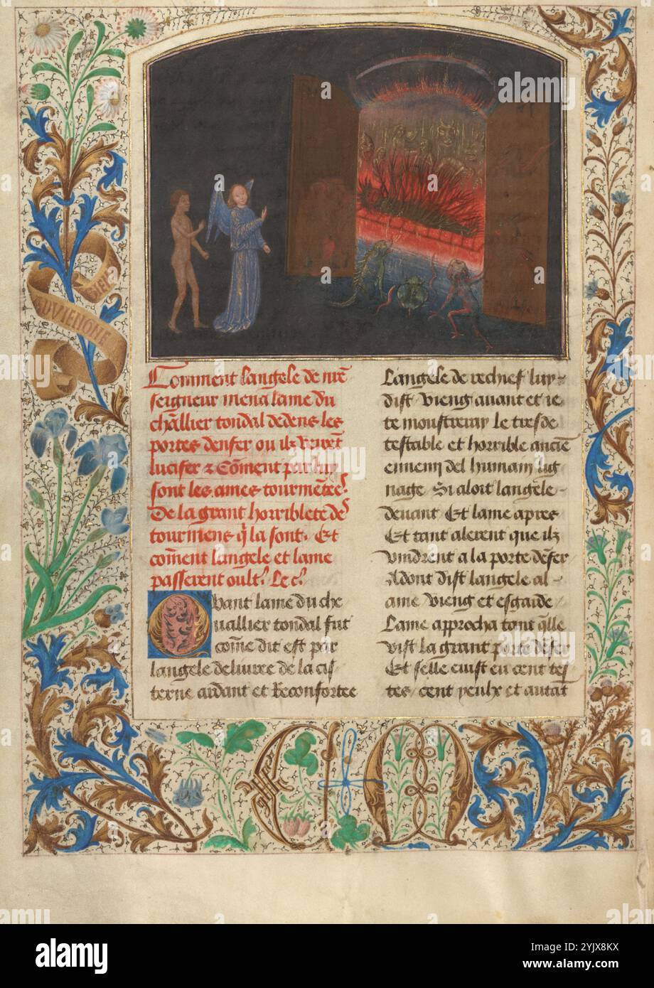 The Gates of Hell and Lucifer; Les Visions du chevalier Tondal, 1475 ...