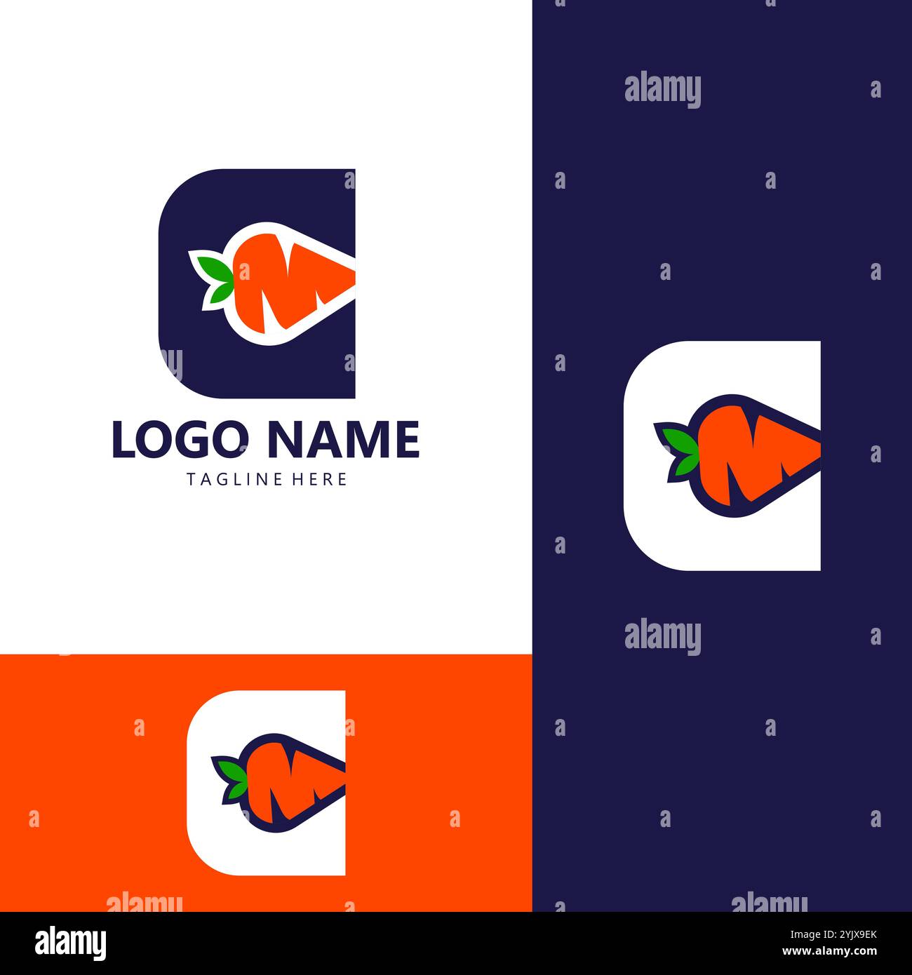 Letter carrot cartoon illustration Stock Vector Images - Alamy