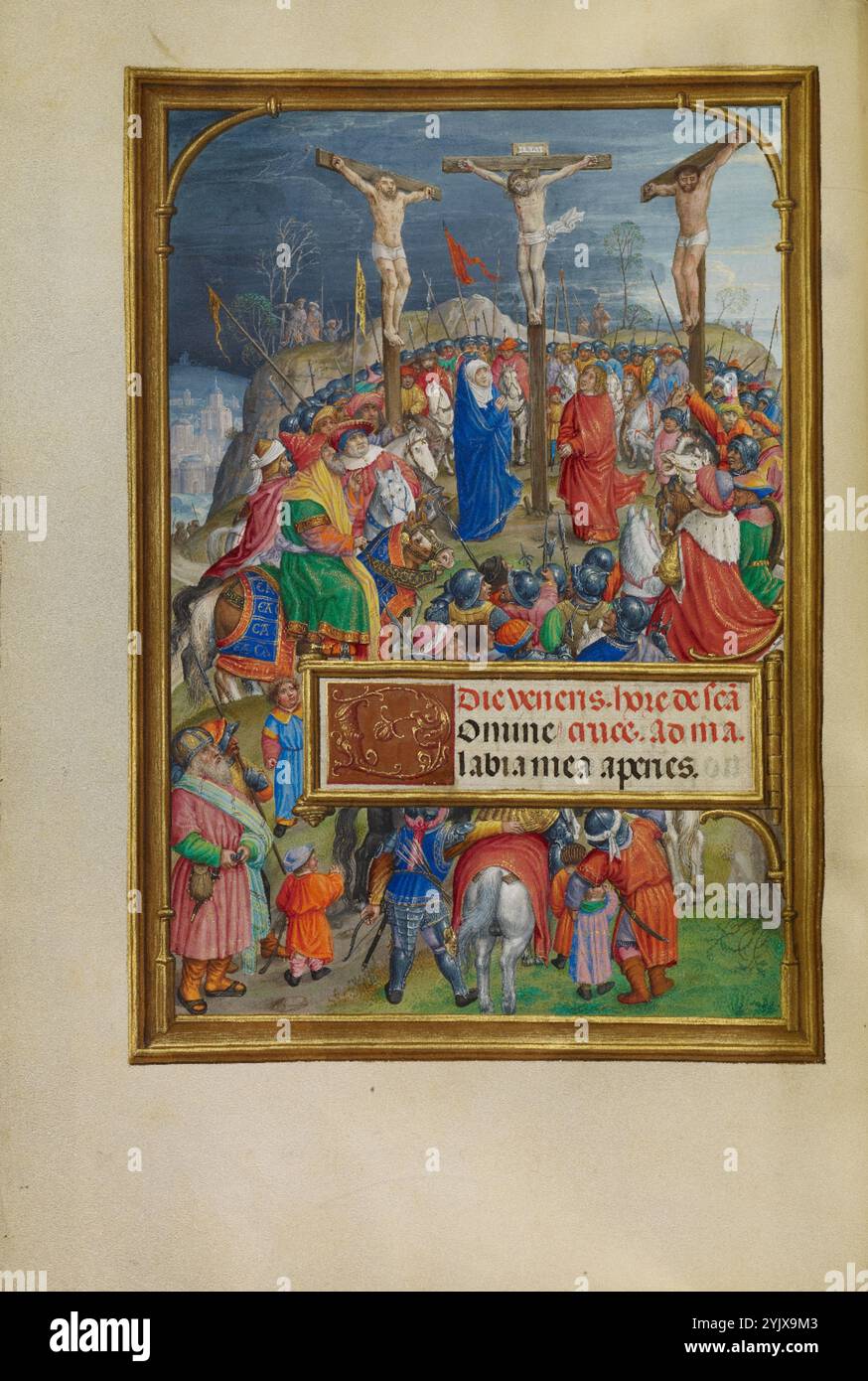 The Crucifixion; Spinola Hours, about 1510-1520 Stock Photo - Alamy