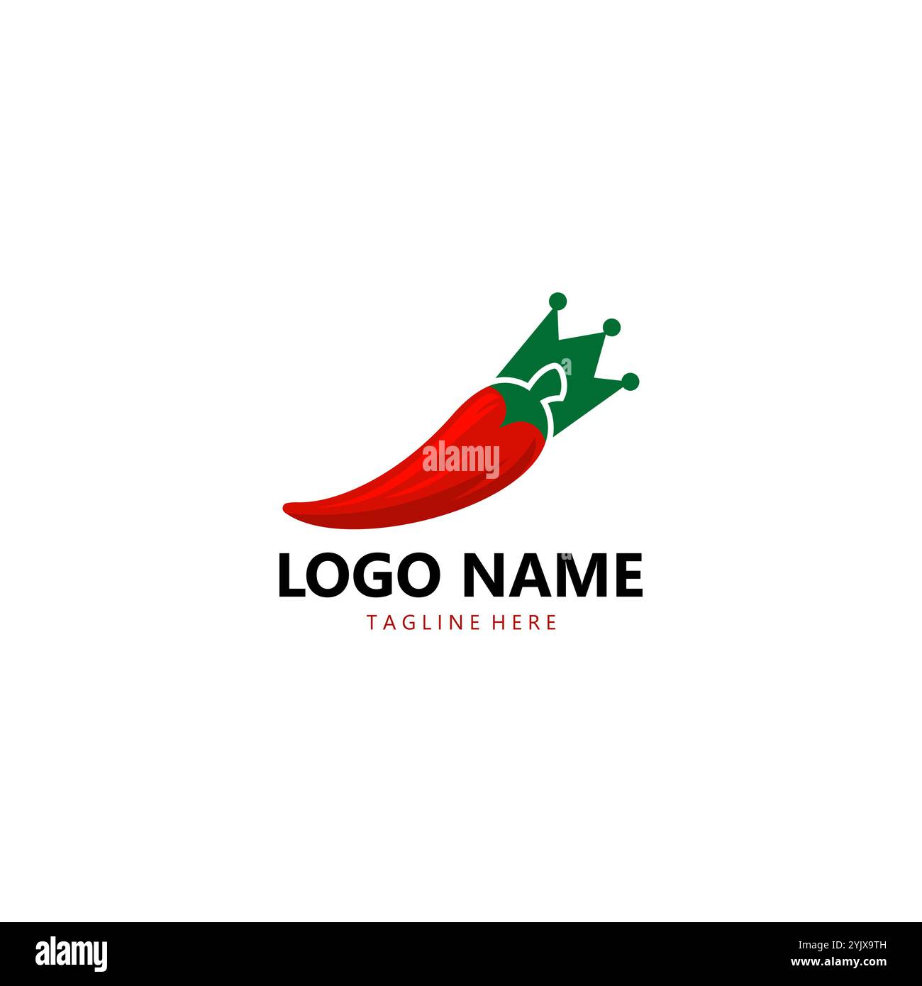 king chili logo design vector Stock Vector Image & Art - Alamy
