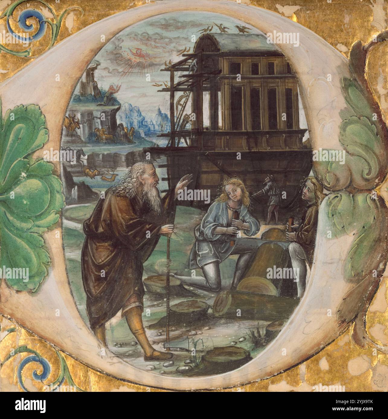 Noah's art manuscript hi-res stock photography and images - Alamy