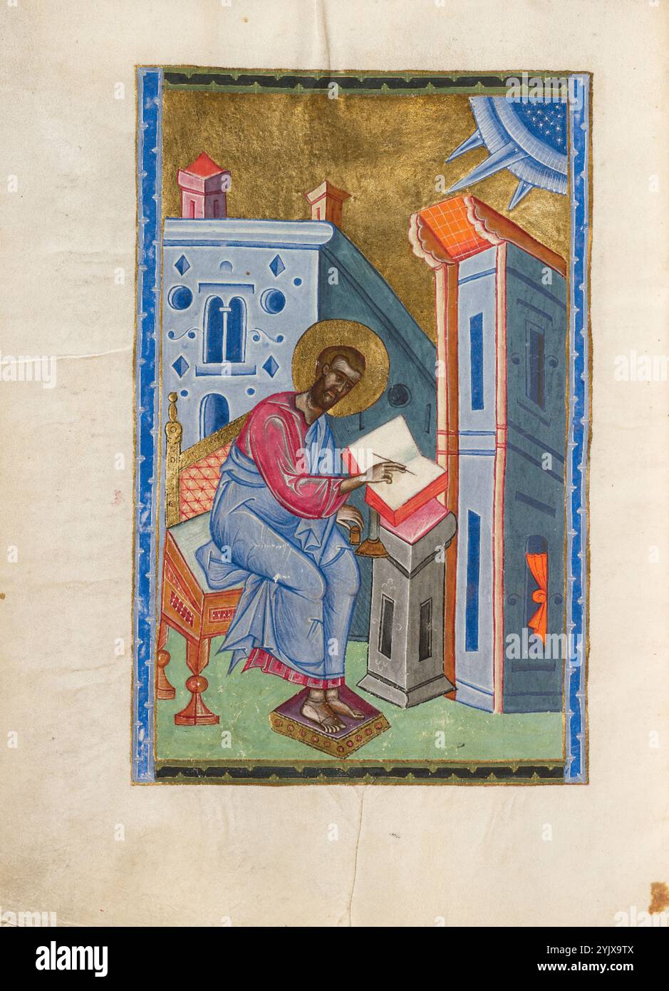 Saint mark writing gospel hi-res stock photography and images - Alamy