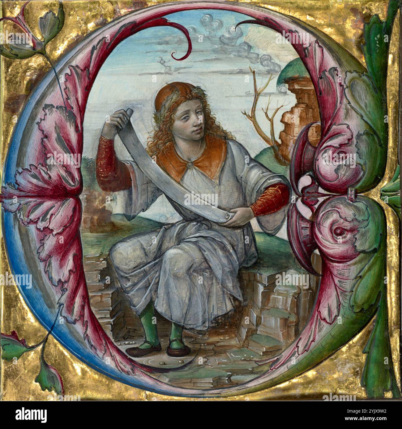 Cutting from an antiphonal, early 16th century Stock Photo - Alamy