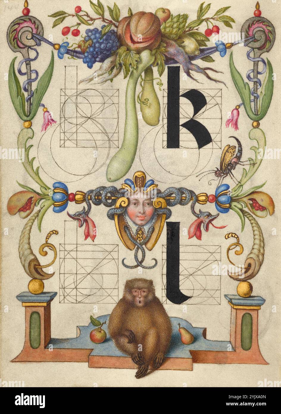 Guide for Constructing the Letters k and l; Mira calligraphiae ...