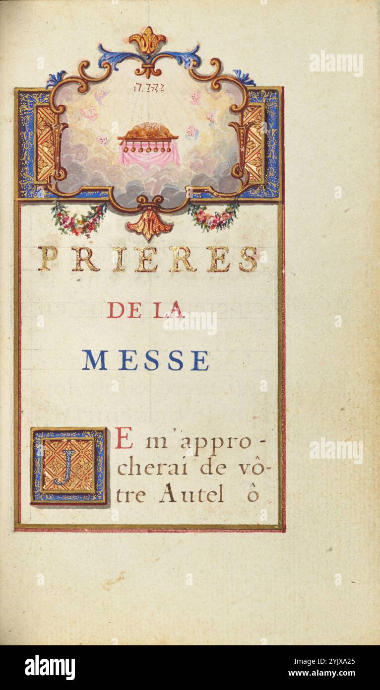 The Lamb of God on an Altar; Prayers of the Mass, about 1720-1730 Stock ...