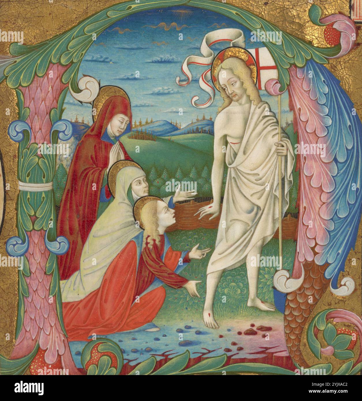 Cutting from an Antiphonal, about 1465. Additional Info:The women's ...