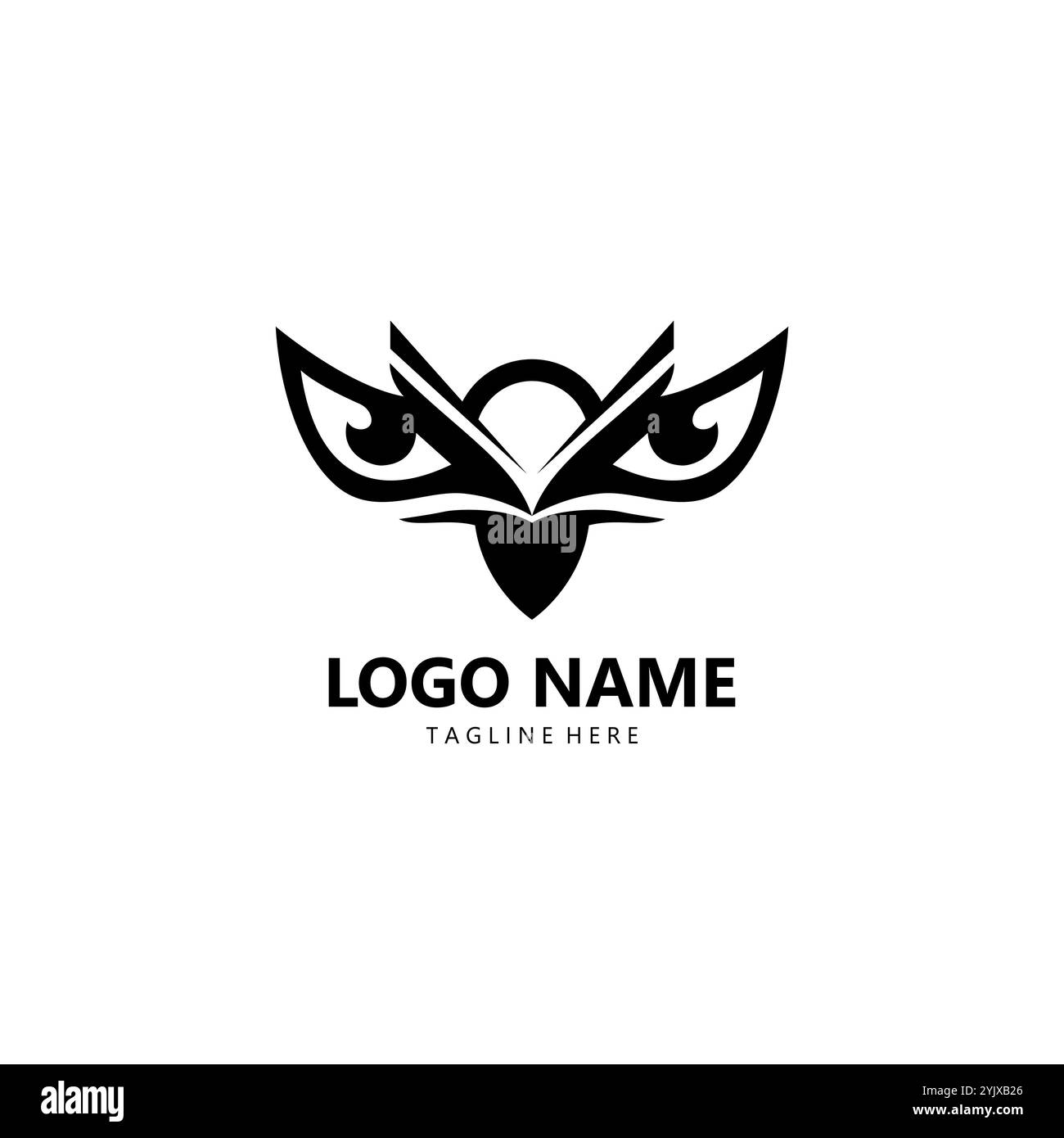 eye owl logo design vector Stock Vector Image & Art - Alamy