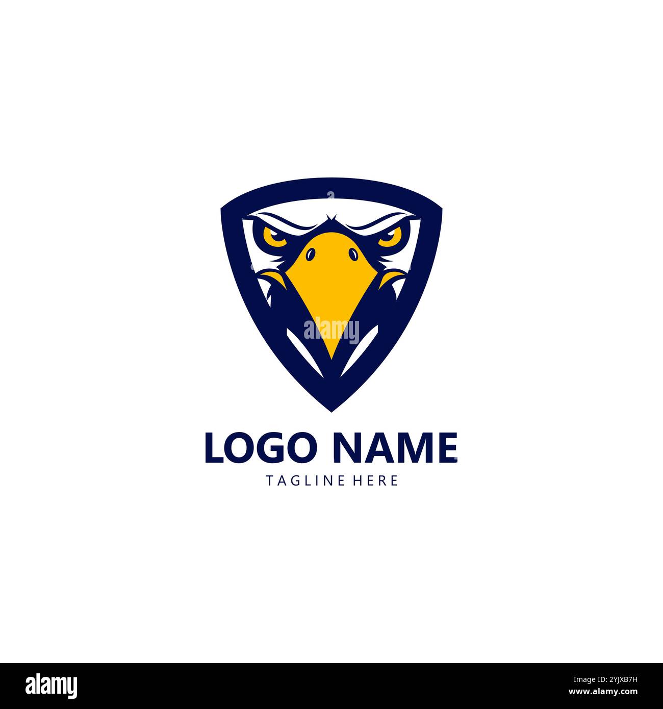 eagle shield logo design vector Stock Vector Image & Art - Alamy