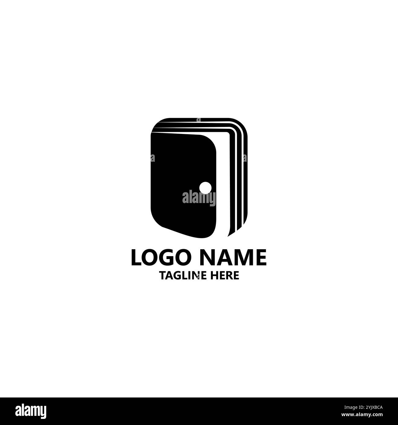 door book logo design vector Stock Vector Image & Art - Alamy