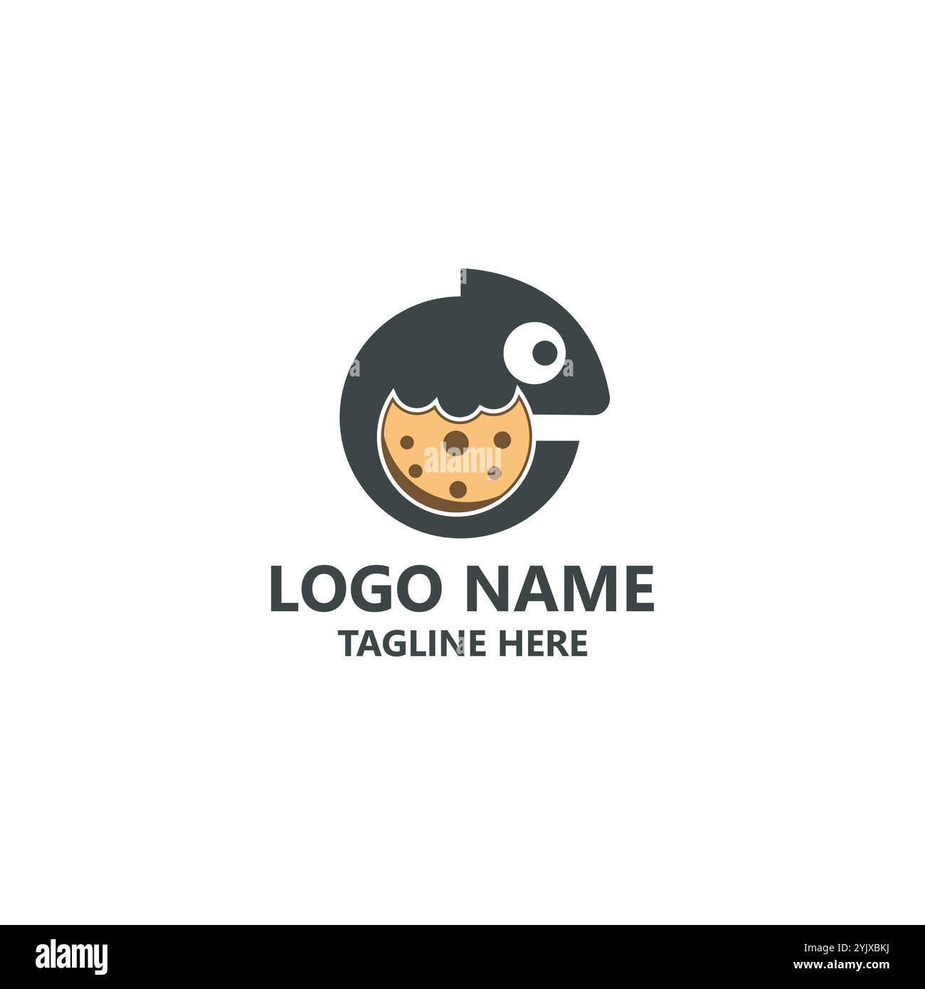 chameleon cookies logo design vector Stock Vector Image & Art - Alamy
