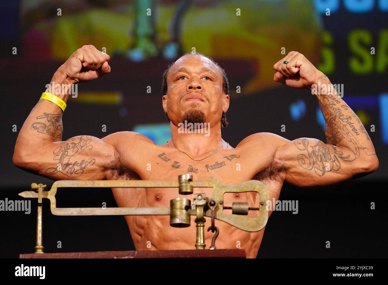 The Theatre at MSG NEW YORK CITY, NY -NOVEMBER 15:Marcus Mcghee steps ...