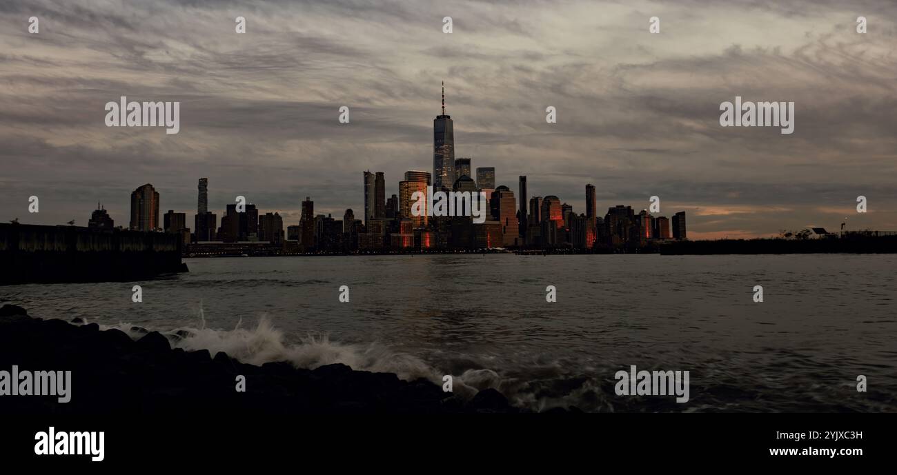 One World Trade Center. WTC memorial. Lower Manhattan view. View from ...