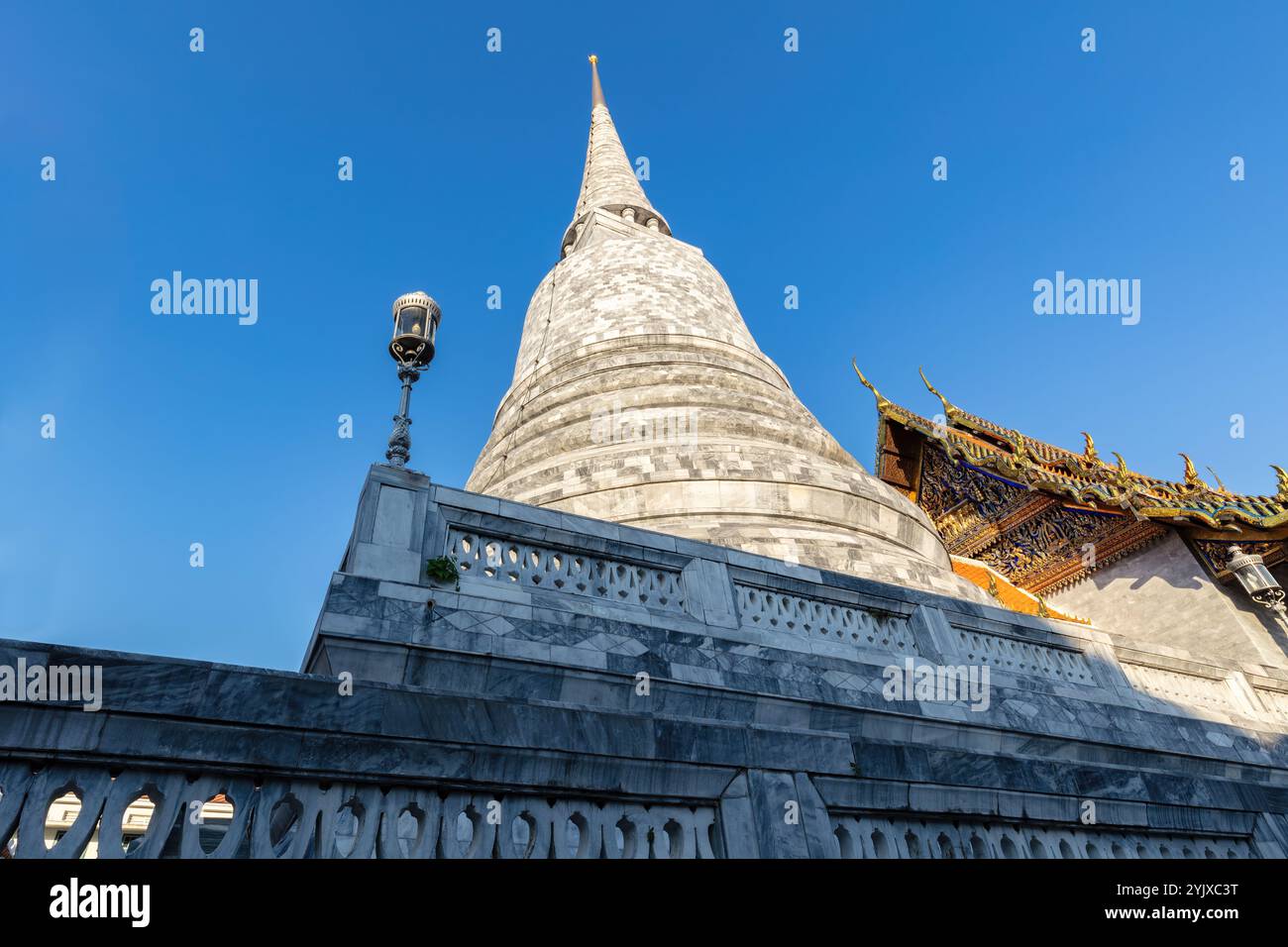 Marble building, Wat Ratchapradit Sathitmahasimaram monestary in ...