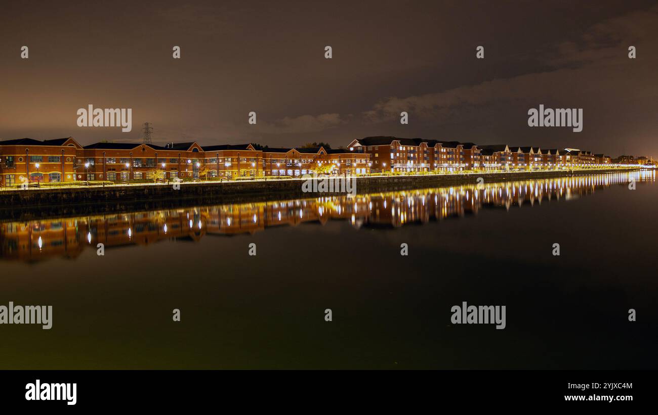 Preston Docks Long Exposure Stock Photo - Alamy