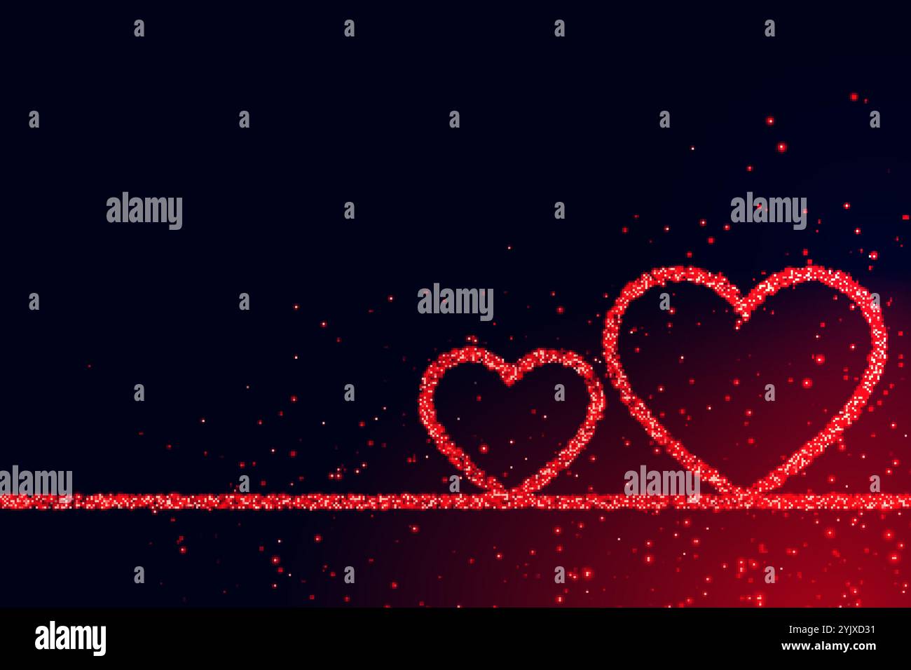 Hearts romantic Stock Vector Images - Alamy