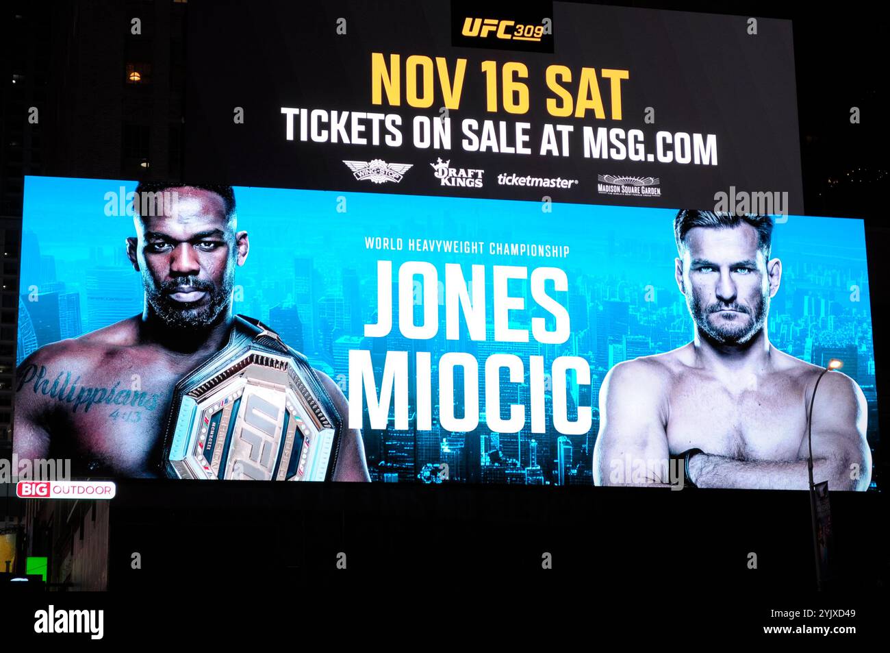 New York, United States. 14th Nov, 2024. A billboard advertising the ...