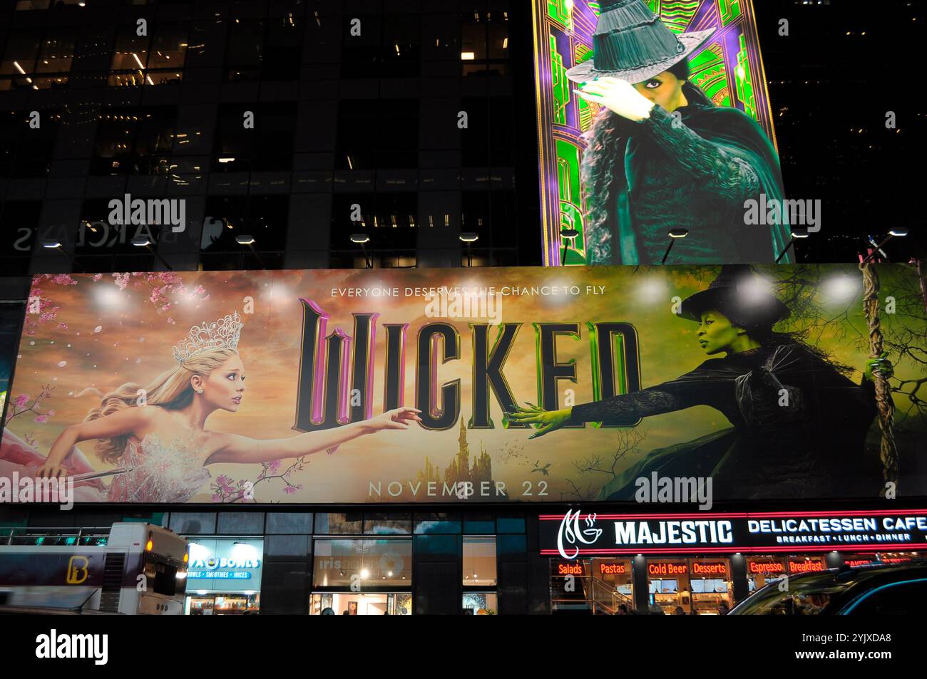 New York, United States. 14th Nov, 2024. A billboard advertising the ...