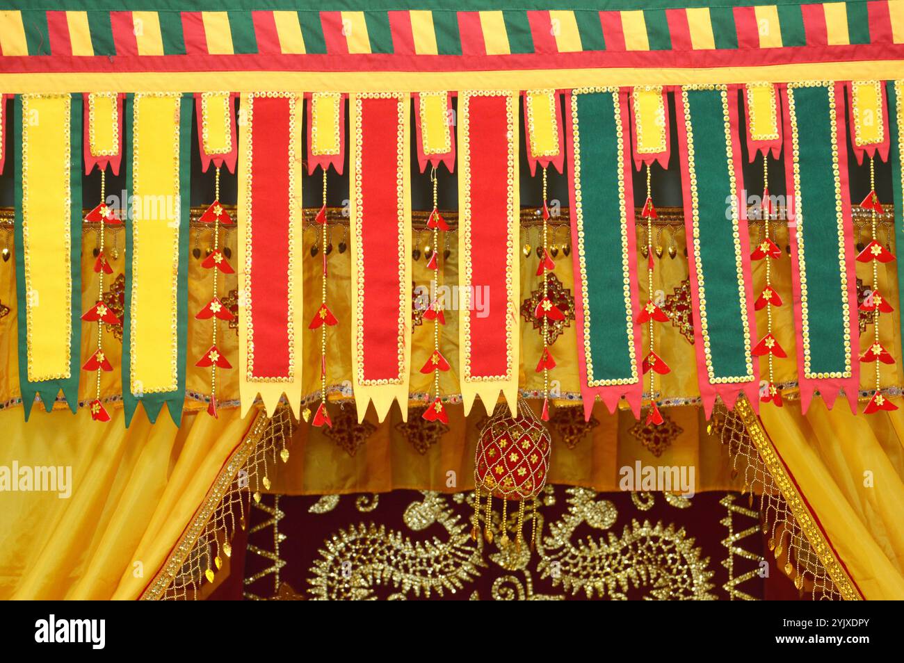 Traditional wedding decorations Tidung native tribes of Borneo Stock ...