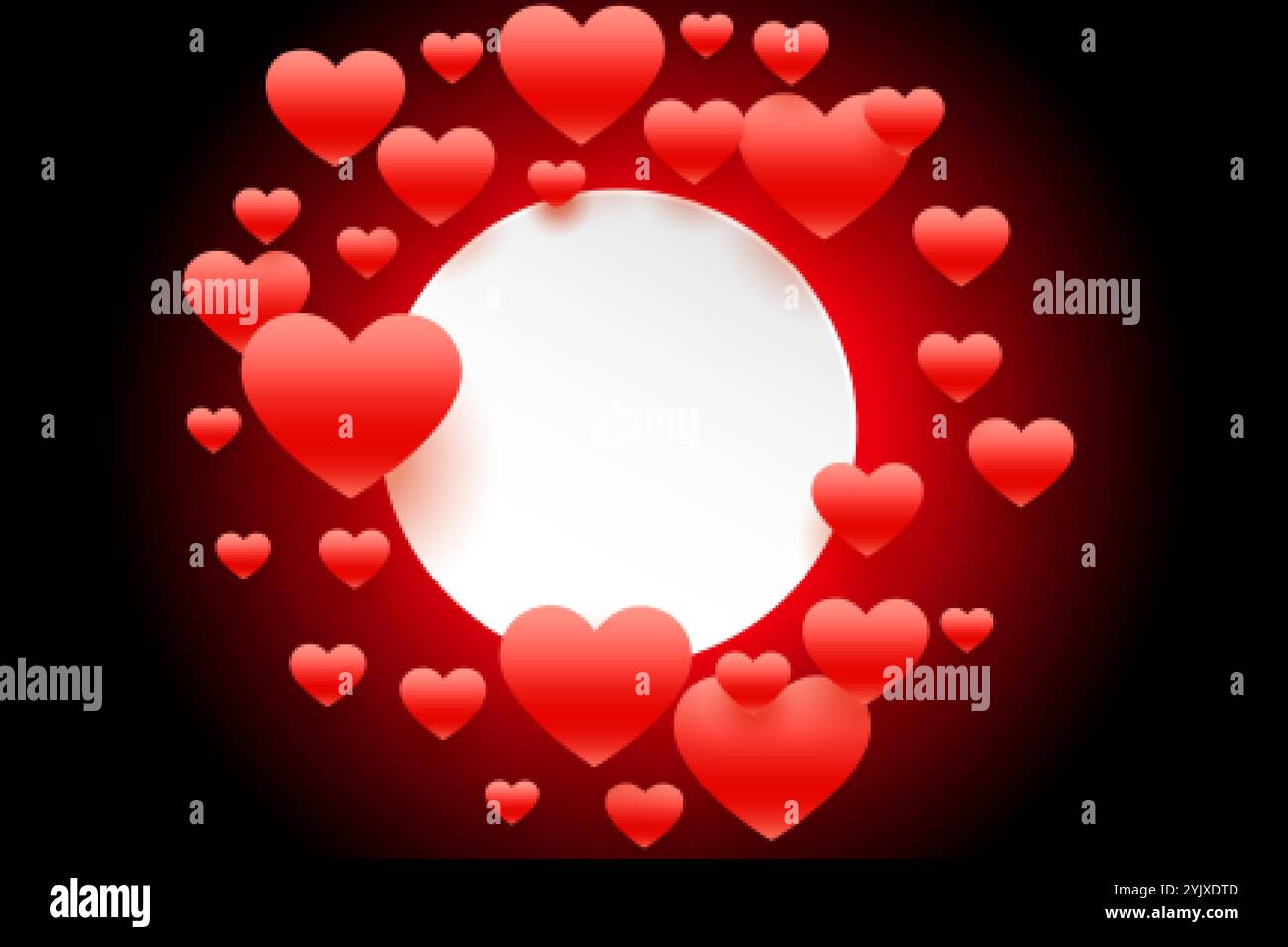 Red hearts text flying Stock Vector Images - Alamy