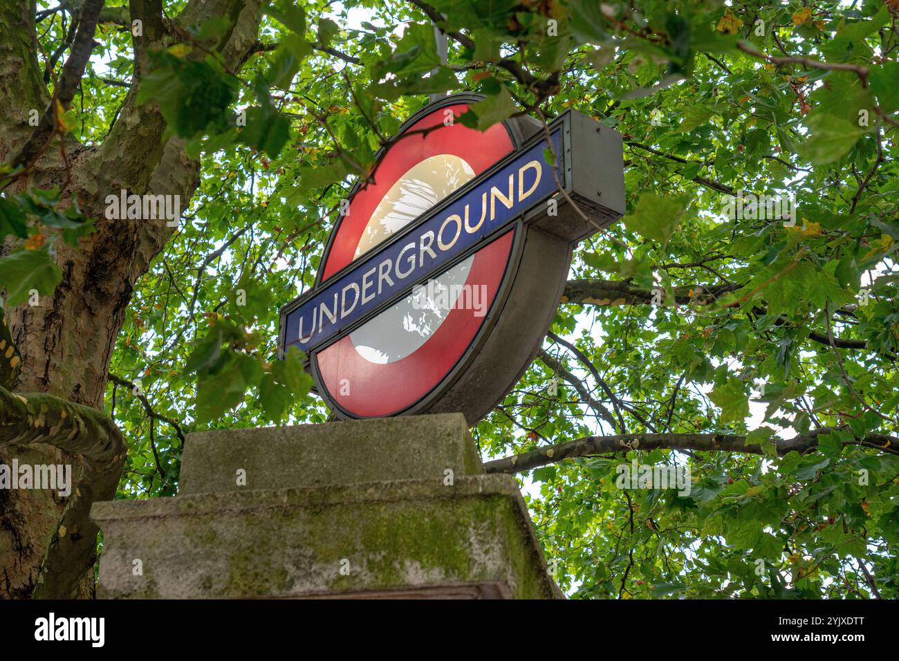Underground, Symbol of the existence of a metro strip on site, green ...