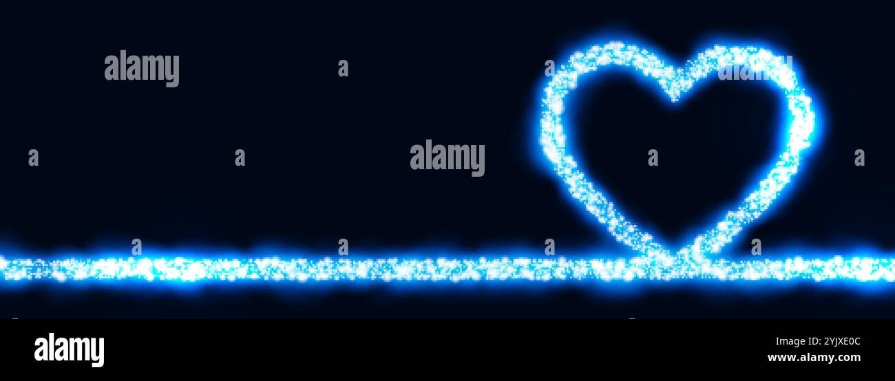 Valentine heart made blue Stock Vector Images - Alamy