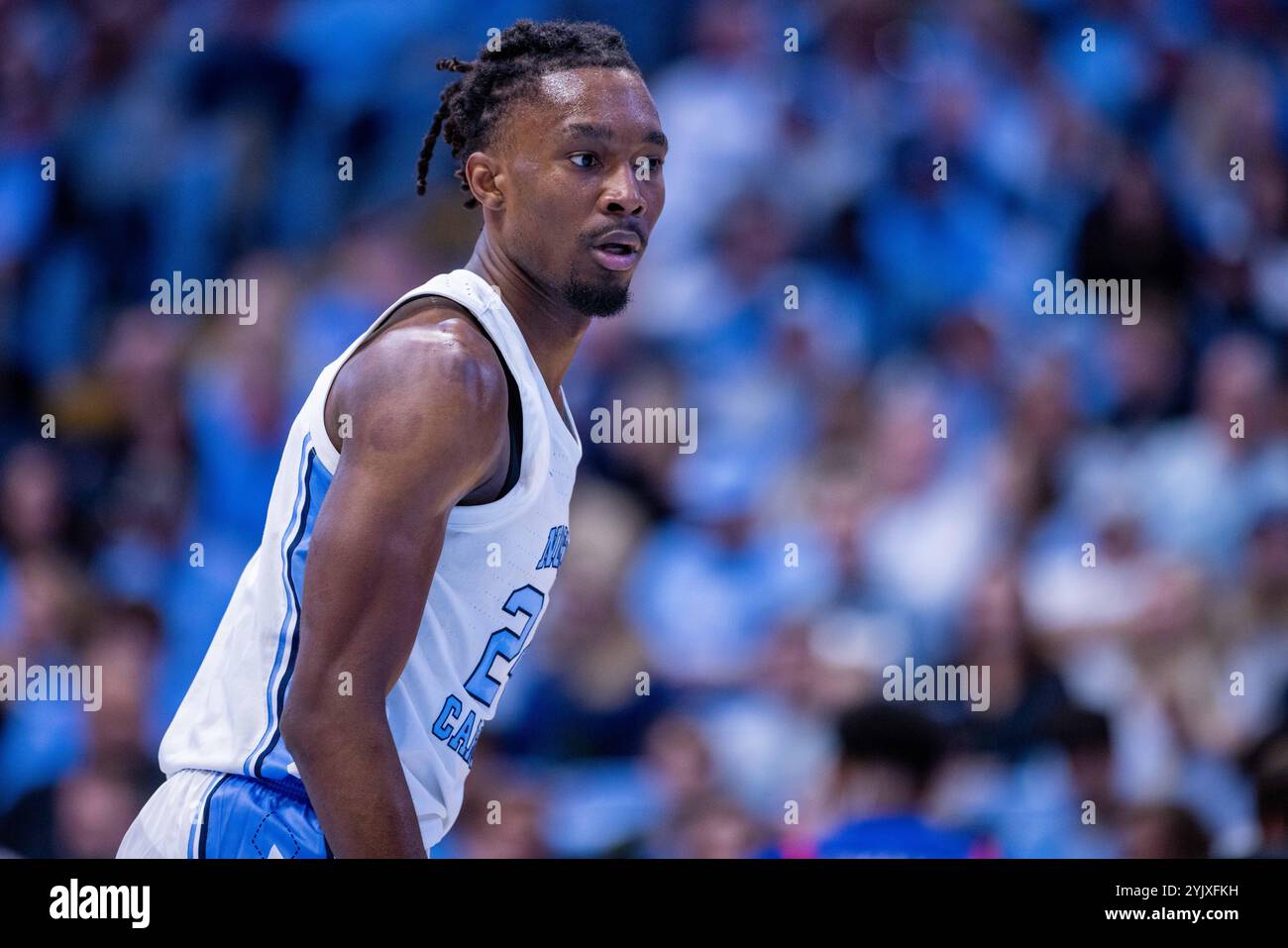 Chapel Hill, NC, USA. 15th Nov, 2024. North Carolina Tar Heels forward ...