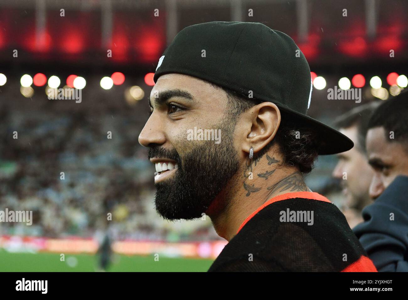 Rio de Janeiro, Brazil, November 13, 2024.Flamengo soccer player Gabi ...