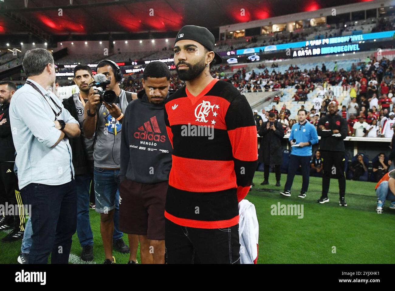 Rio de Janeiro, Brazil, November 13, 2024.Flamengo soccer player Gabi ...