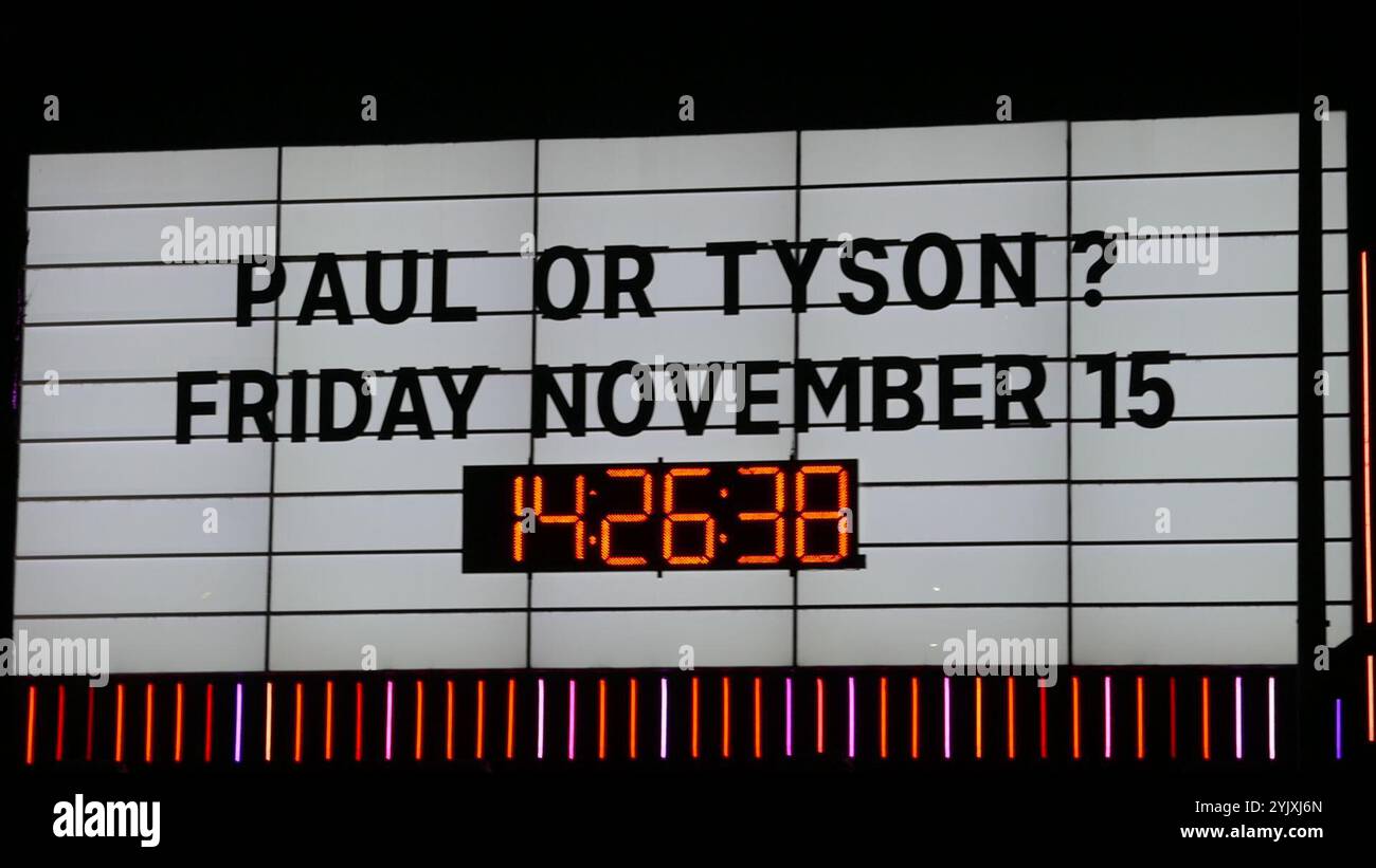 Los Angeles, California, USA 15th November 2024 Jake Paul & Mike Tyson ...