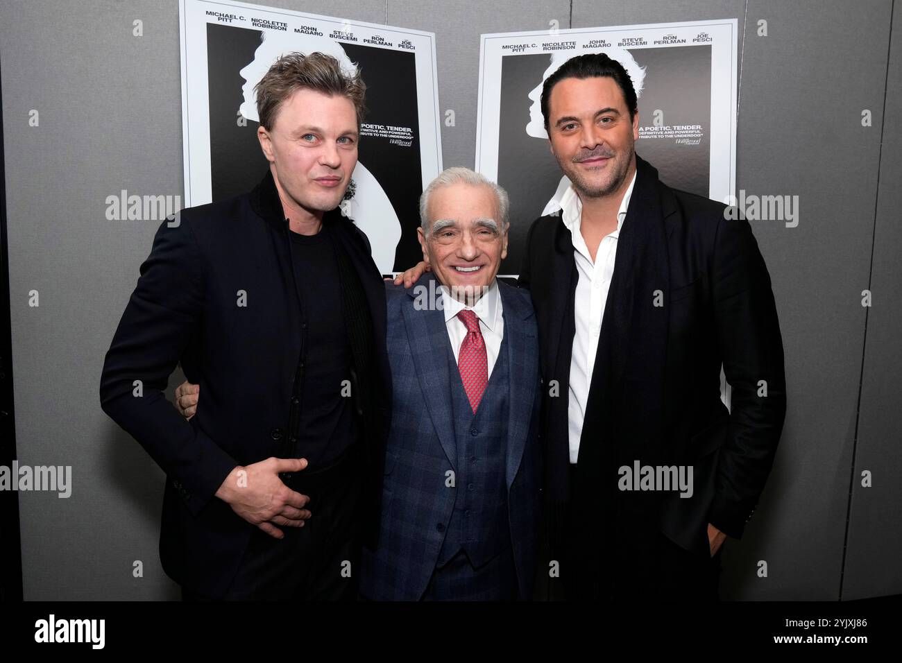 Michael C. Pitt, from left, Martin Scorsese and Jack Huston attend a ...