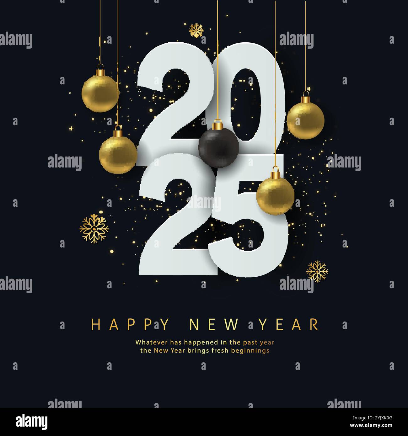 2025 Happy New Year Background for your Flyers and Greetings Card or ...