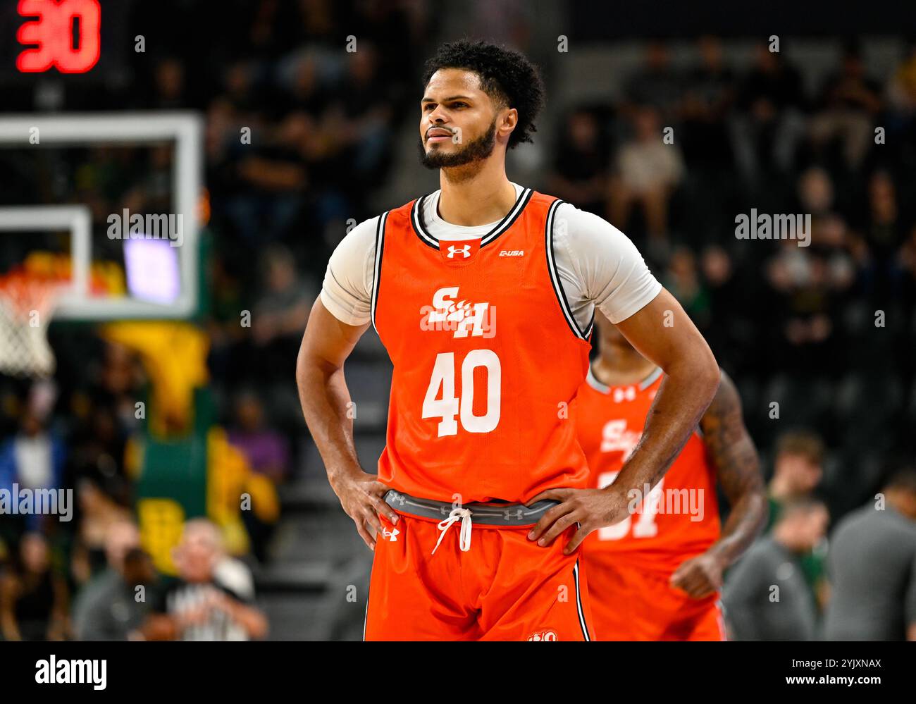Waco, Texas, USA. 12th Nov, 2024. Sam Houston State Bearkats forward ...