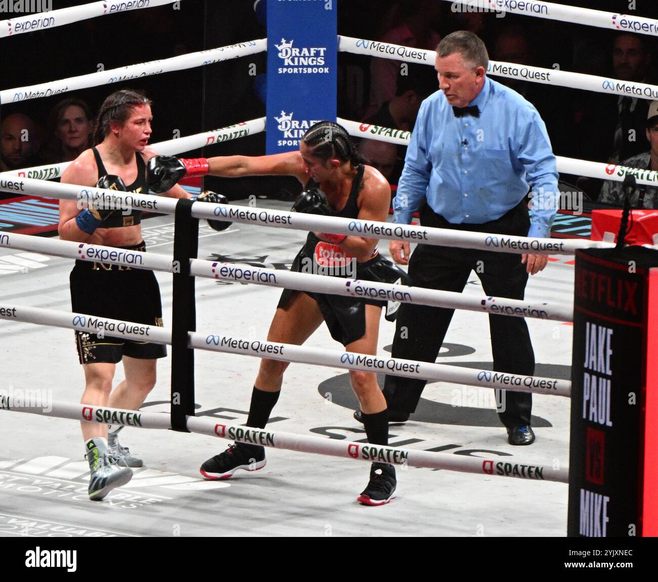 Arlington, United States. 15th Nov, 2024. Katie Taylor fights Amanda ...