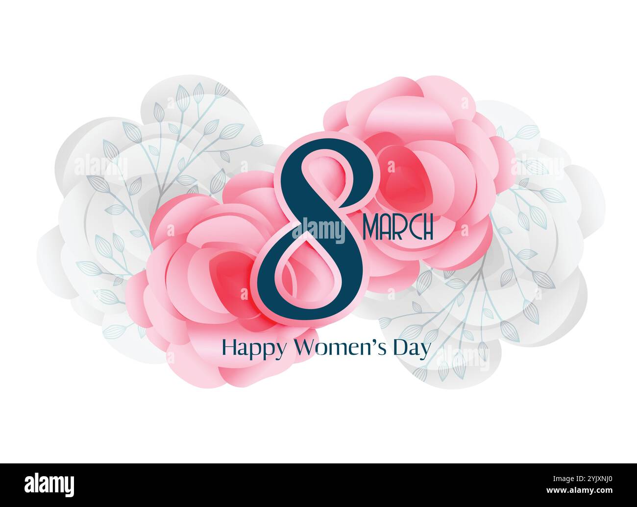 8 march women's day beautiful card design Stock Vector Image & Art - Alamy