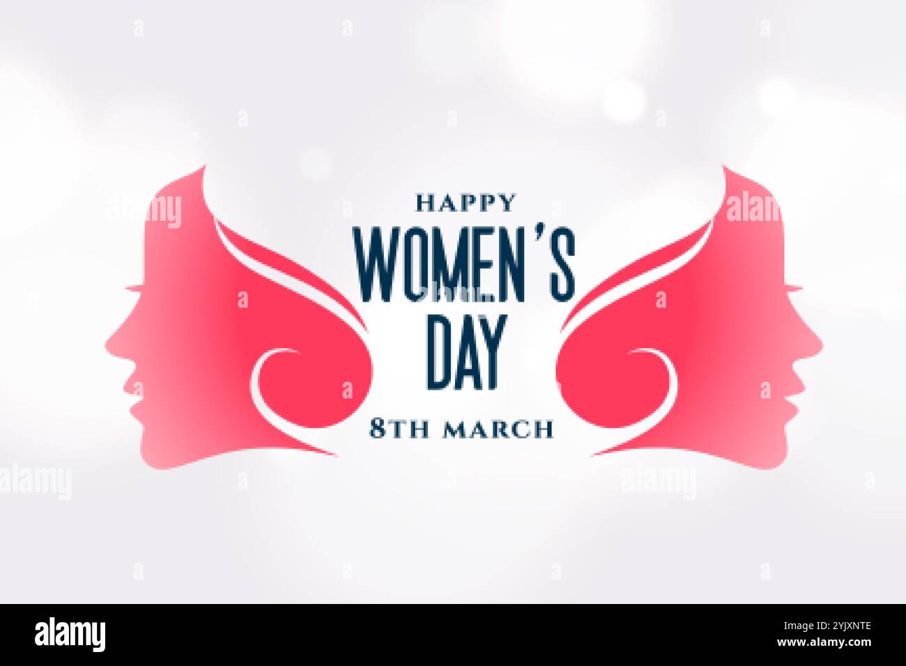 creative happy womens day attractive layout design Stock Vector Image ...