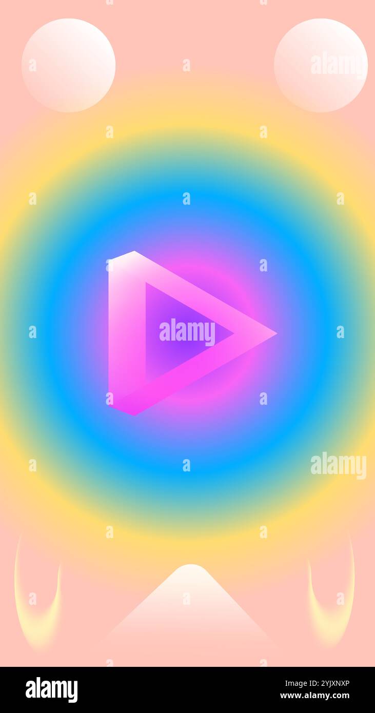 Abstract vertical background with play button Stock Vector Image & Art ...