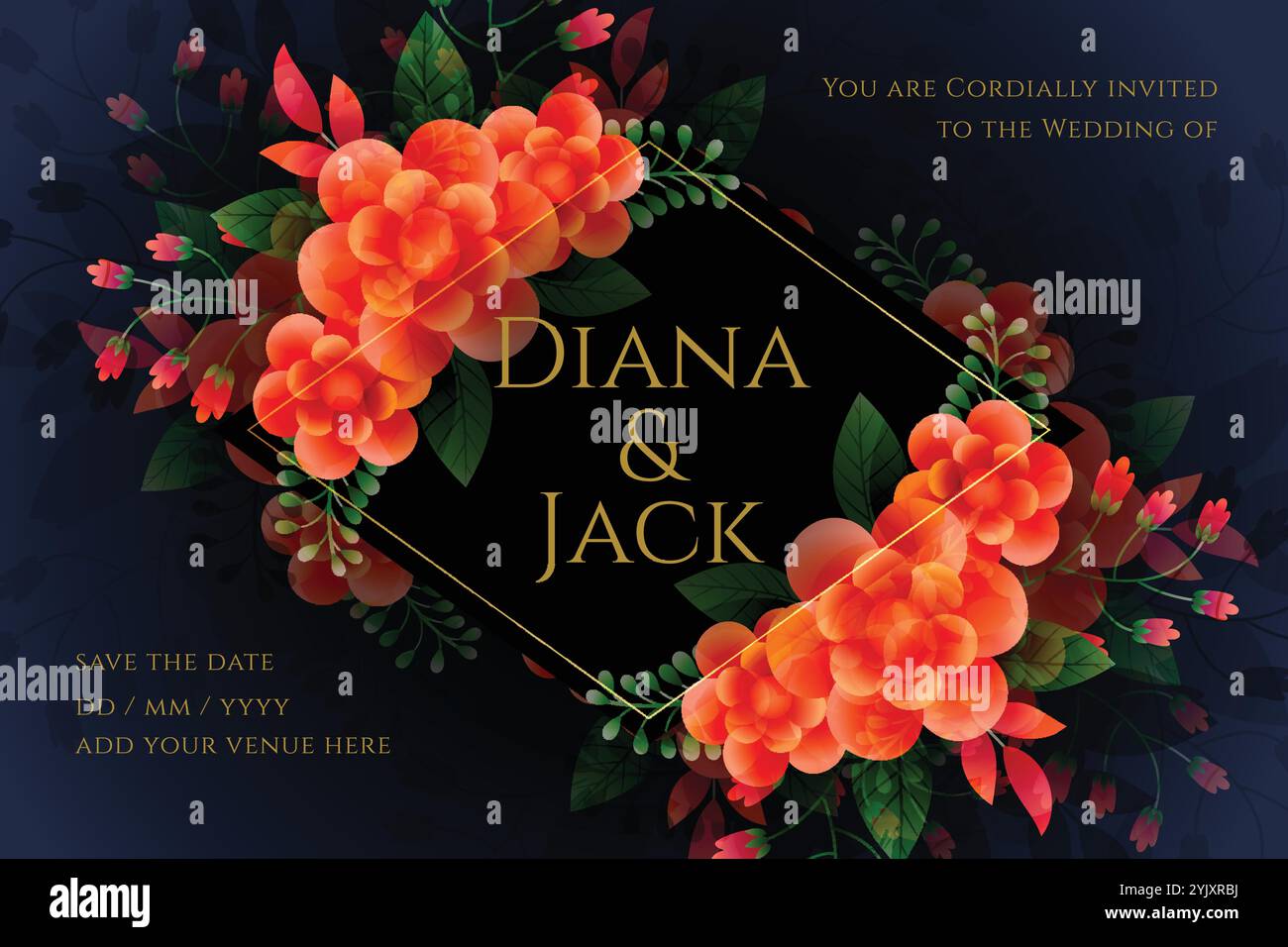 Template wedding theme Stock Vector Images - Alamy