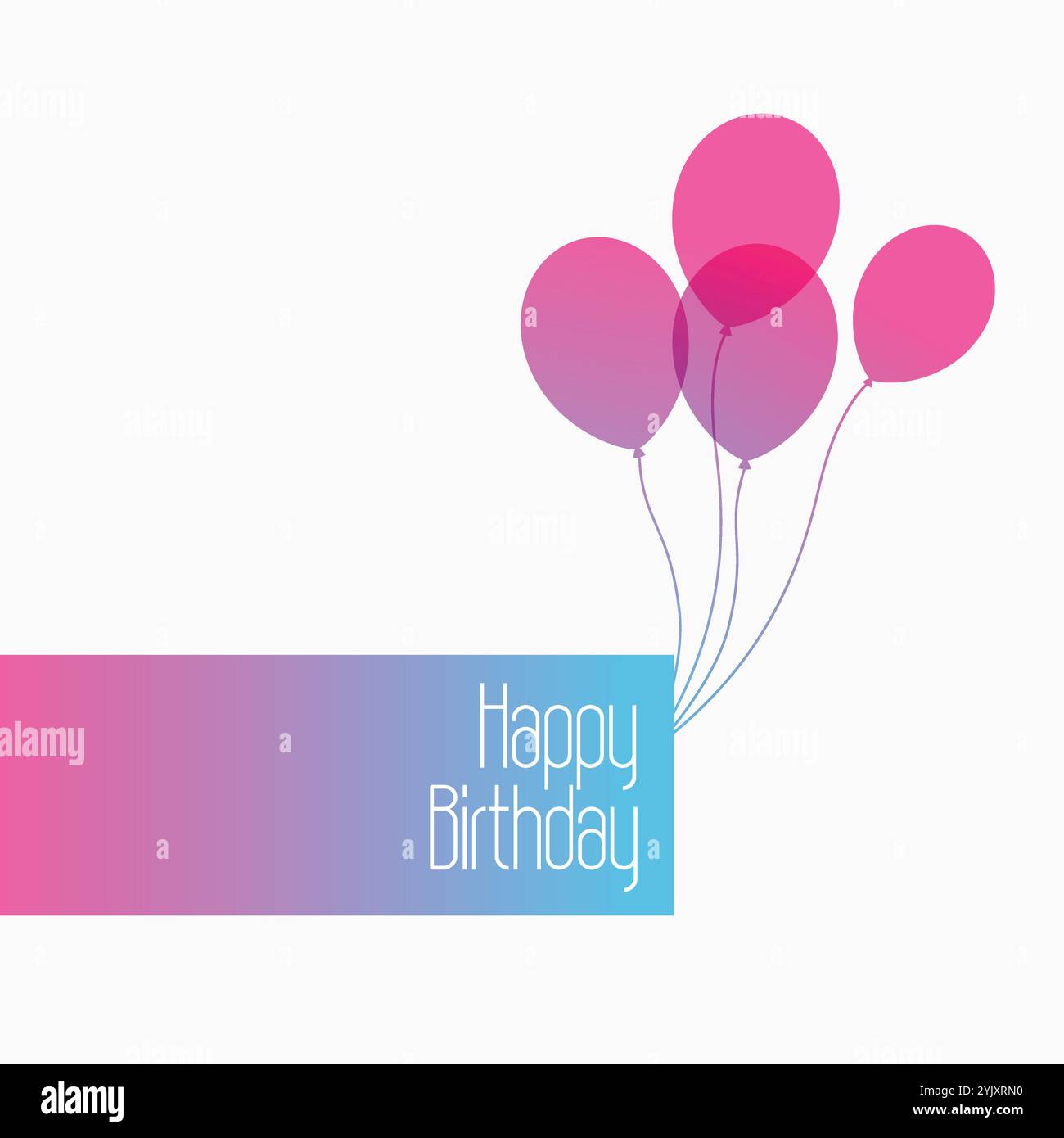 happy birthday cute minimal greeting background vector Stock Vector ...