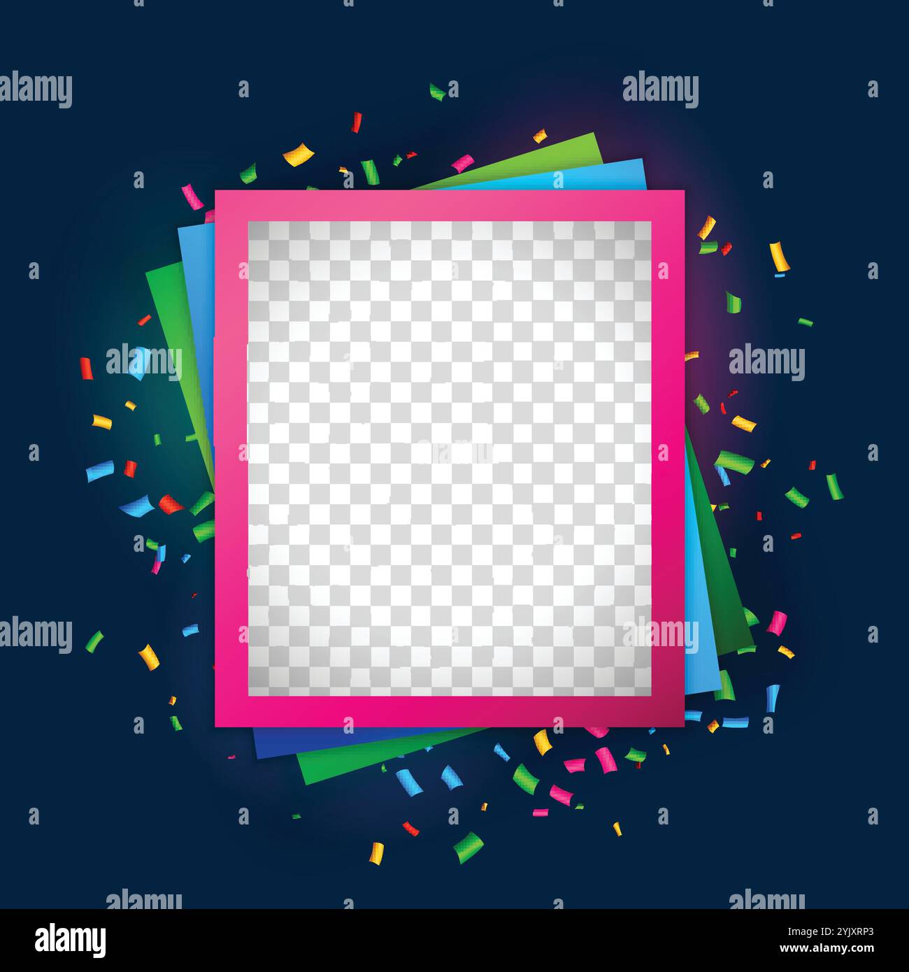 empty picture frame for birthday celebration Stock Vector Image & Art ...