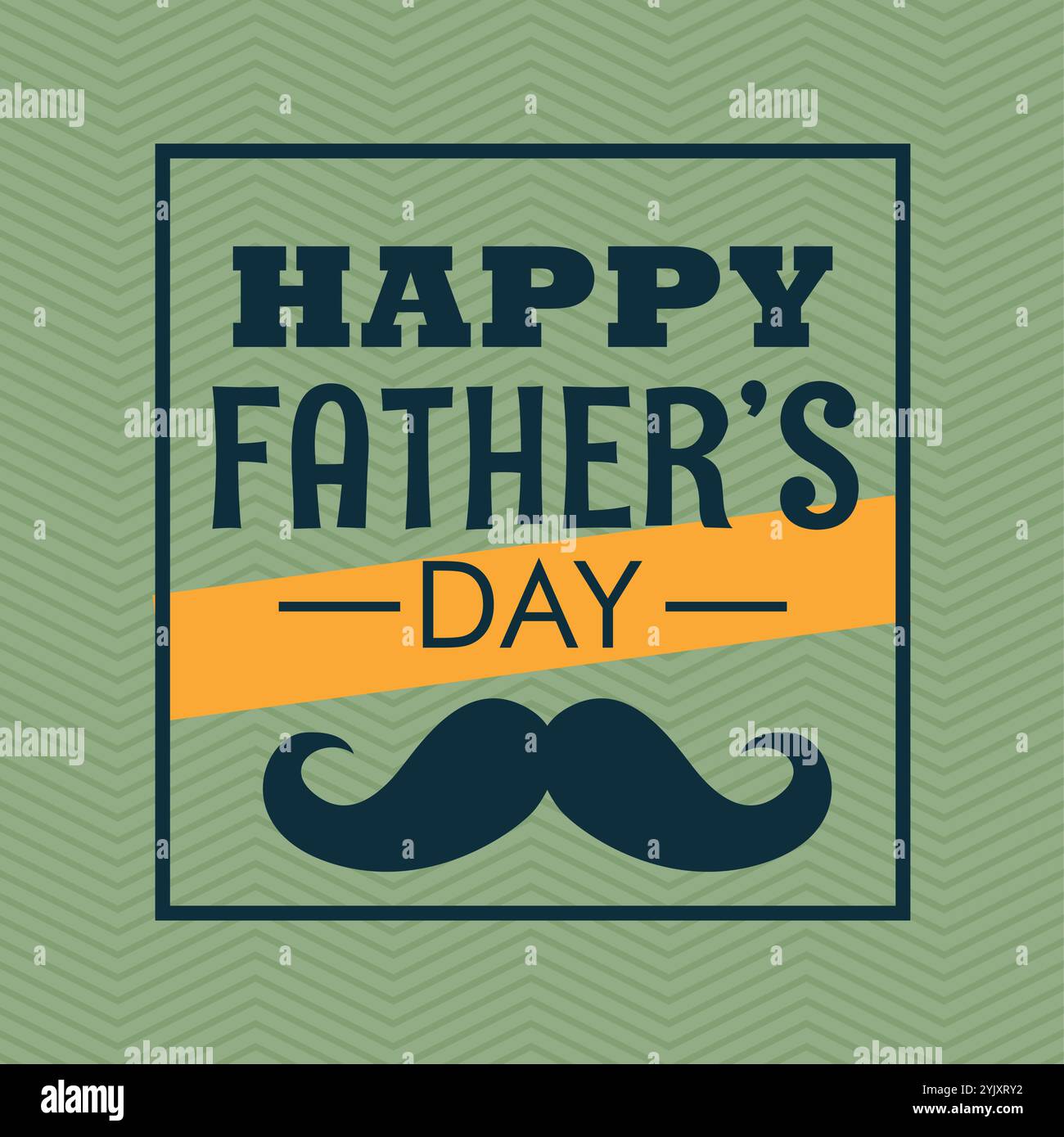 happy fathers day with mustache Stock Vector Image & Art - Alamy