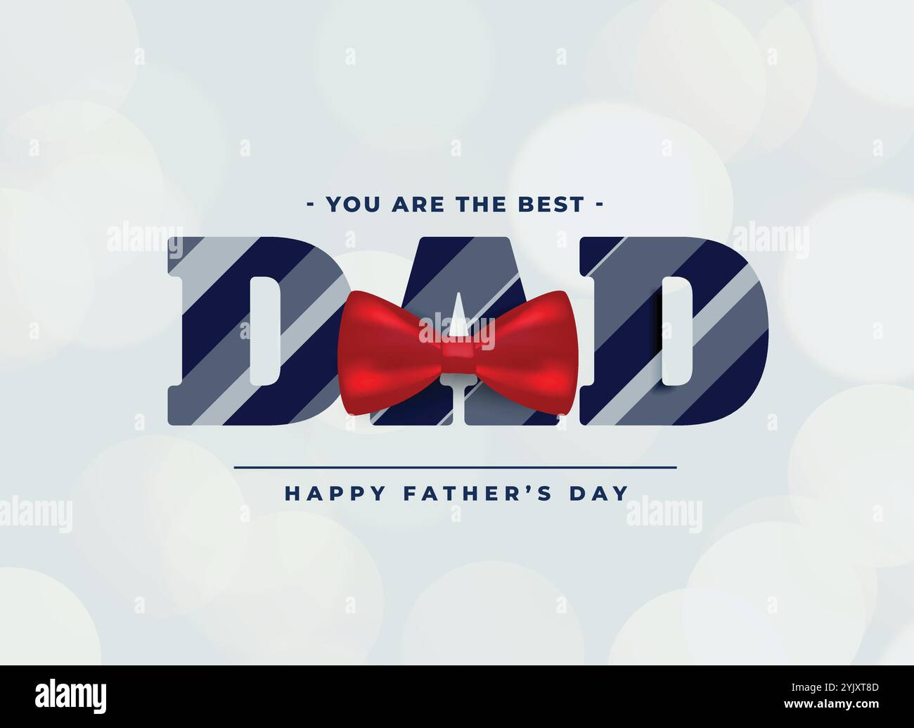 best dad concept background with red bow Stock Vector Image & Art - Alamy
