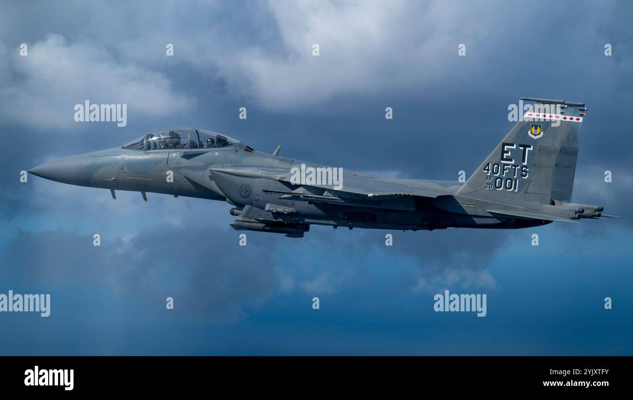 A U.S. Air Force F-15EX Eagle II fighter jet assigned to Eglin Air ...