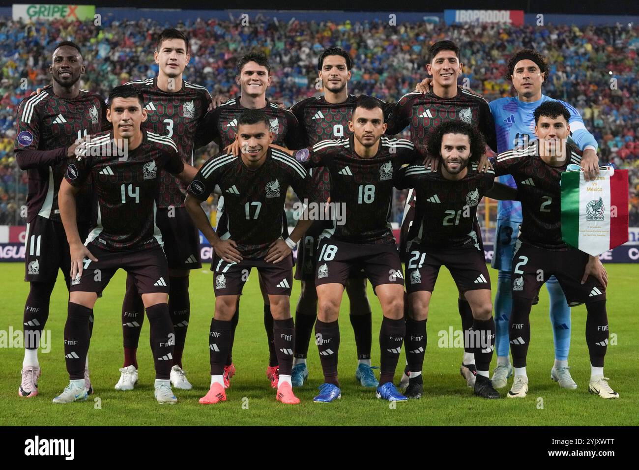 Mexico team pose for a group photo prior to a CONCACAF Nations League ...