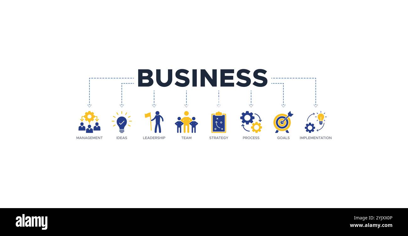 Business banner website icon vector illustration concept with icon of ... Business banner website icon vector illustration concept with icon of ...