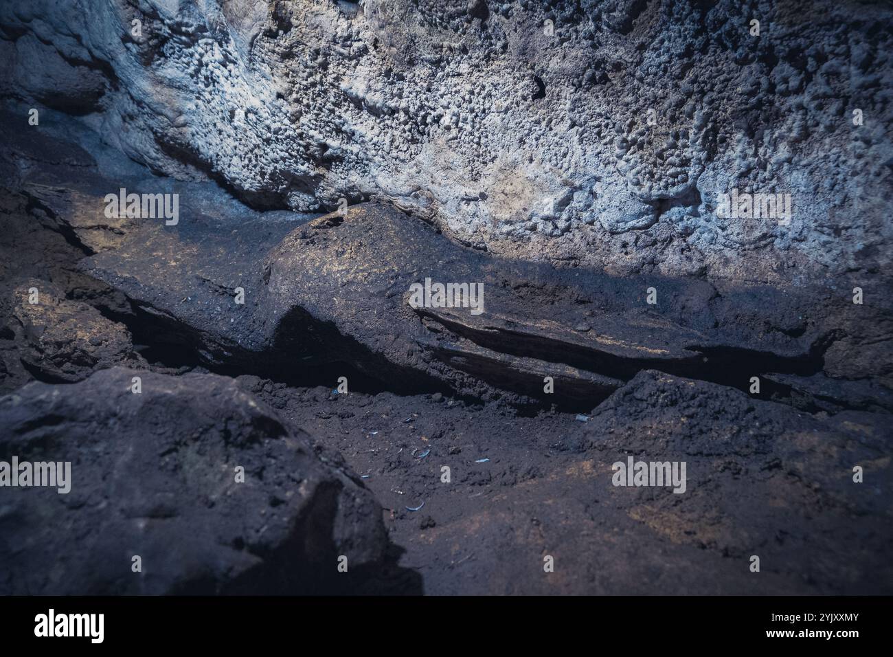 A stone in the Bukit Buntu Kesu Tana Toraja cave is shaped like a ...