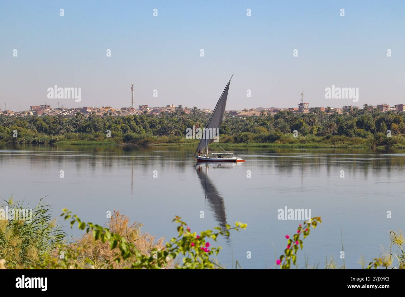 beautiful nature landscape on the river Nile Stock Photo - Alamy