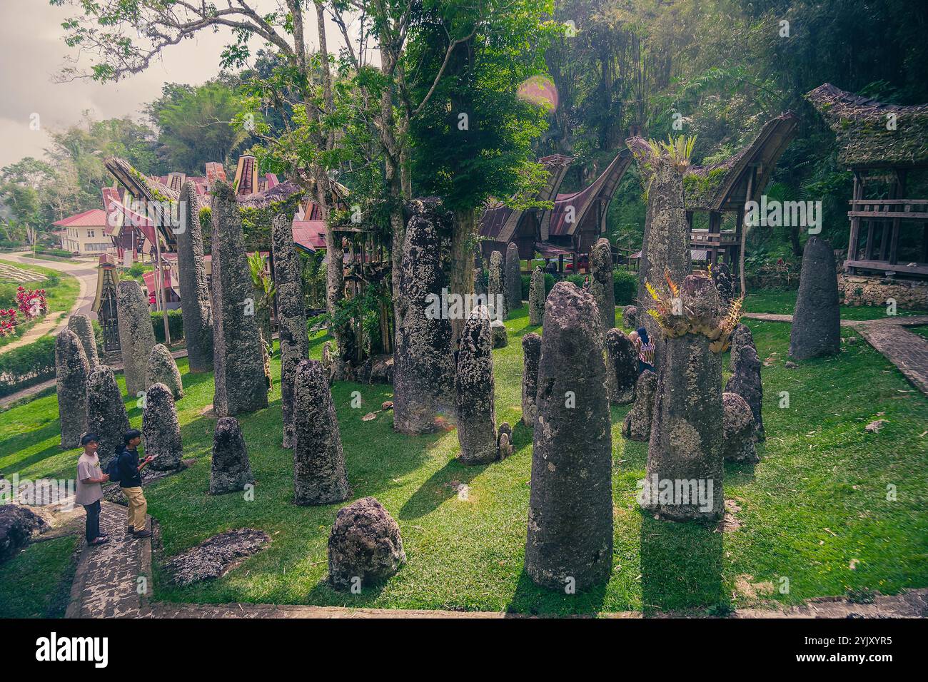 Standing stone site in Bori Kalimbuang originating from the megalithic ...