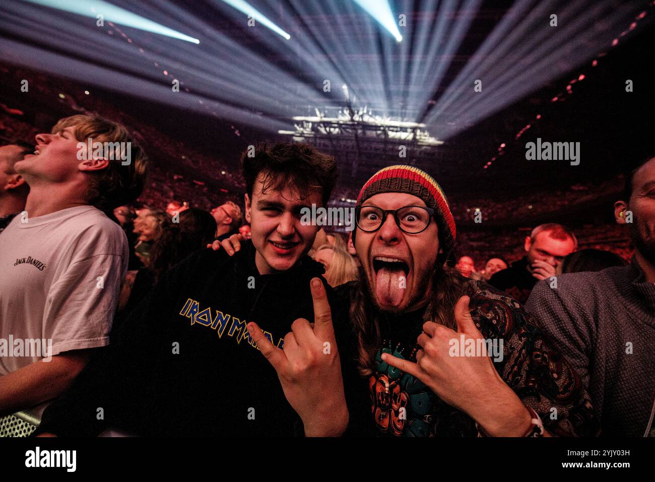 Copenhagen, Denmark. 15th Nov, 2024. Concert goers seen at a live ...