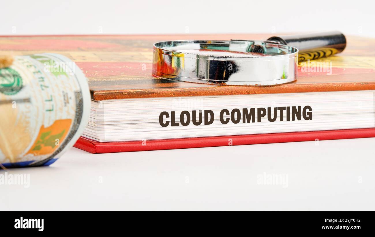 The concept of technology and development. Phrase, words, text CLOUD ...